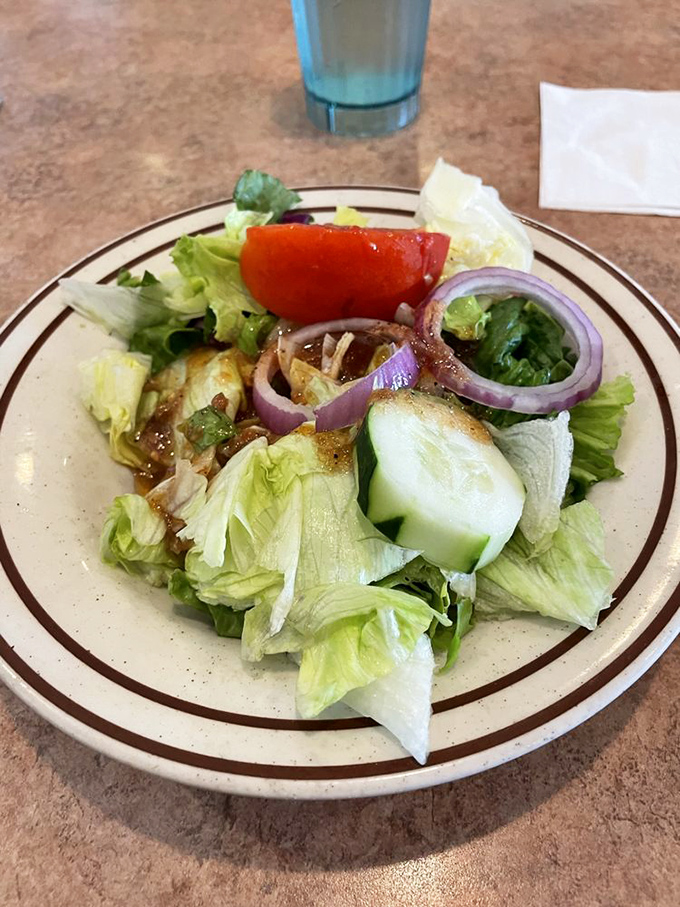 A garden-fresh salad that proves diners can do healthy too. The perfect opening act before the main event or a virtuous meal on its own.