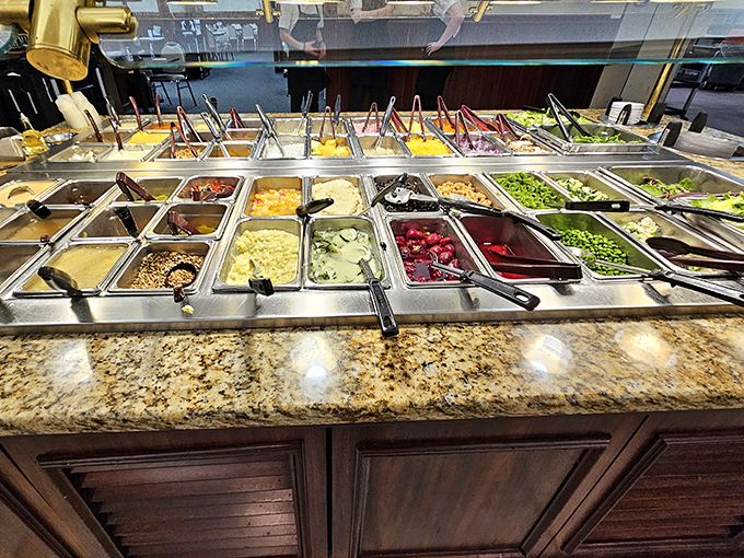 The salad bar offers a rainbow of fresh ingredients &ndash; proof that in Pennsylvania Dutch country, vegetables get the same respect as desserts.