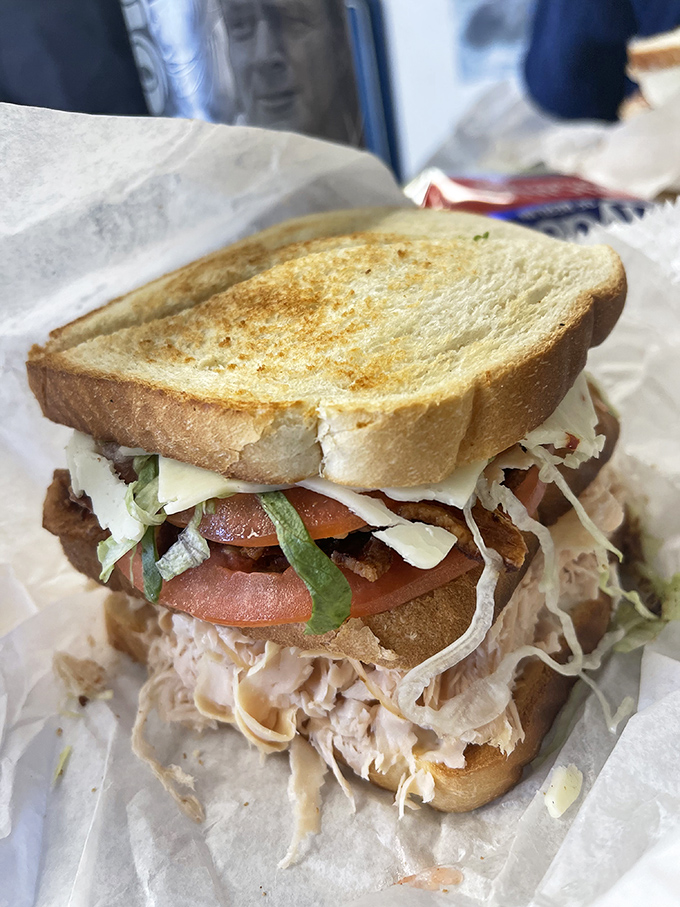 A sandwich built with such care it deserves its own architectural award. Each ingredient placed with precision that would make a surgeon jealous.