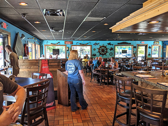 Multiple dining spaces mean you can find your perfect spot, whether you prefer bustling energy or quiet corners.