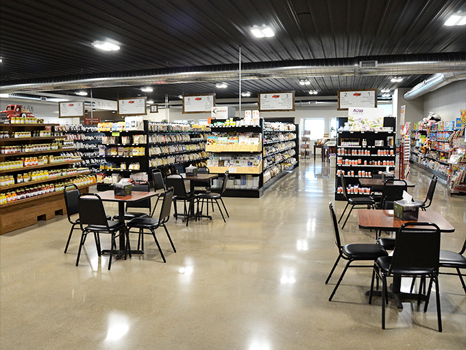 The kind of seating area that says, "Stay awhile, neighbor." No rushing, no pretense, just good food and better company.