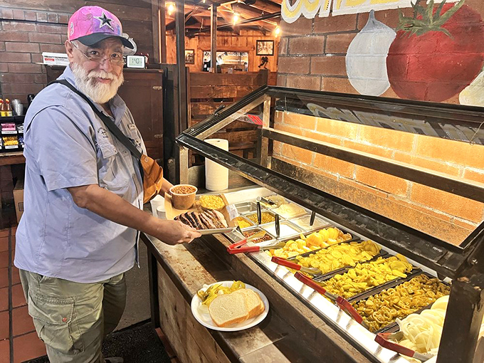 The sides bar&mdash;where decisions become as difficult as the meat counter. A supporting cast that sometimes steals the show.