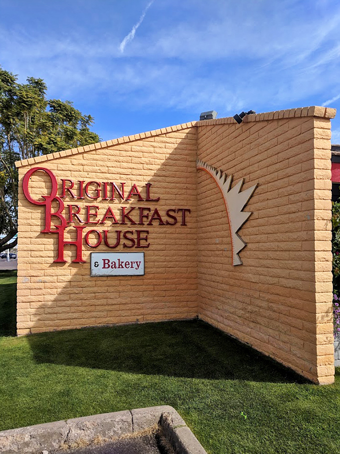 The sign says it all&mdash;Original Breakfast House & Bakery. Like finding the entrance to a secret breakfast society you've always wanted to join.