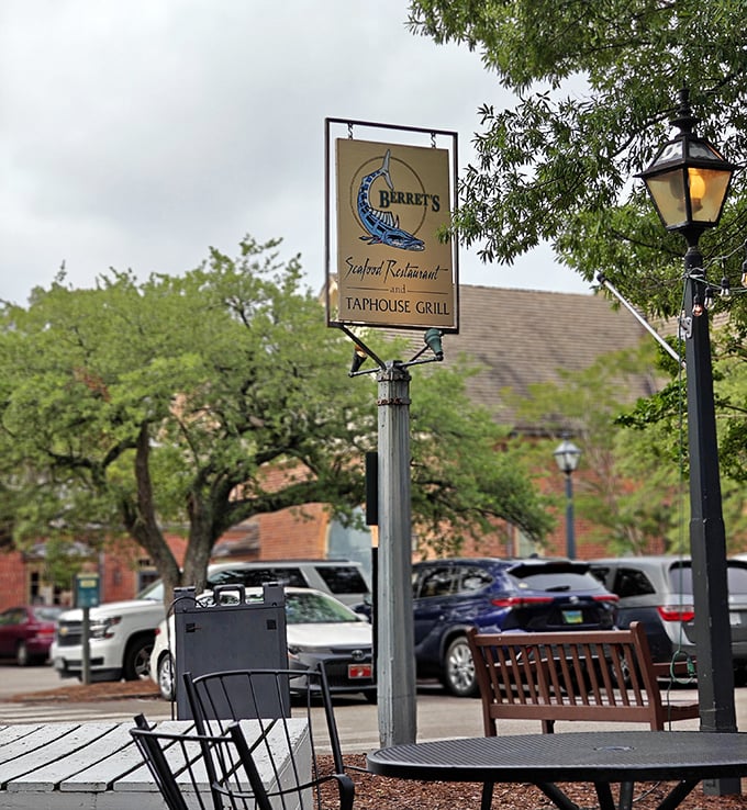 The sign stands as a promise of good things to come&mdash;like a friend saying, "Trust me, you're going to love this place."