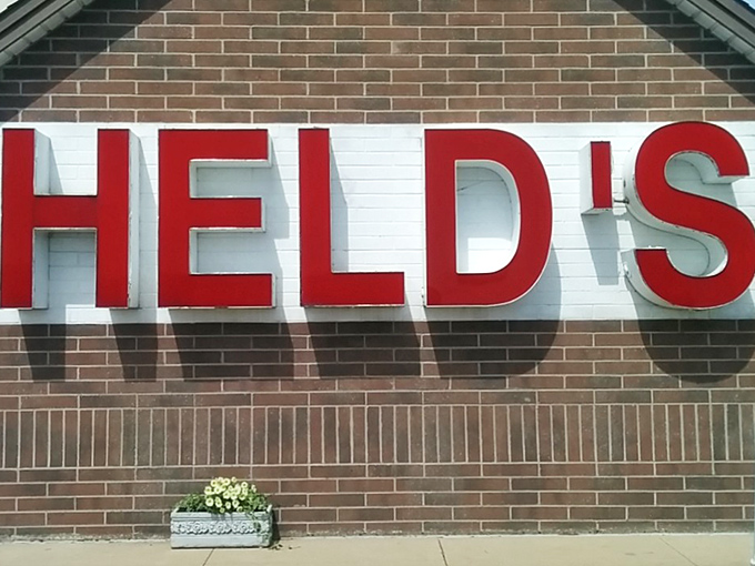 The bold red letters announce your arrival at meat paradise. No fancy marketing needed when your reputation spans generations.