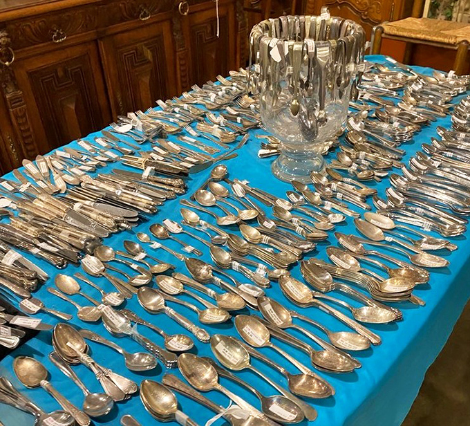 Silver spoons weren't just for the wealthy&mdash;this dazzling display of cutlery represents countless special occasions and Sunday dinners past.
