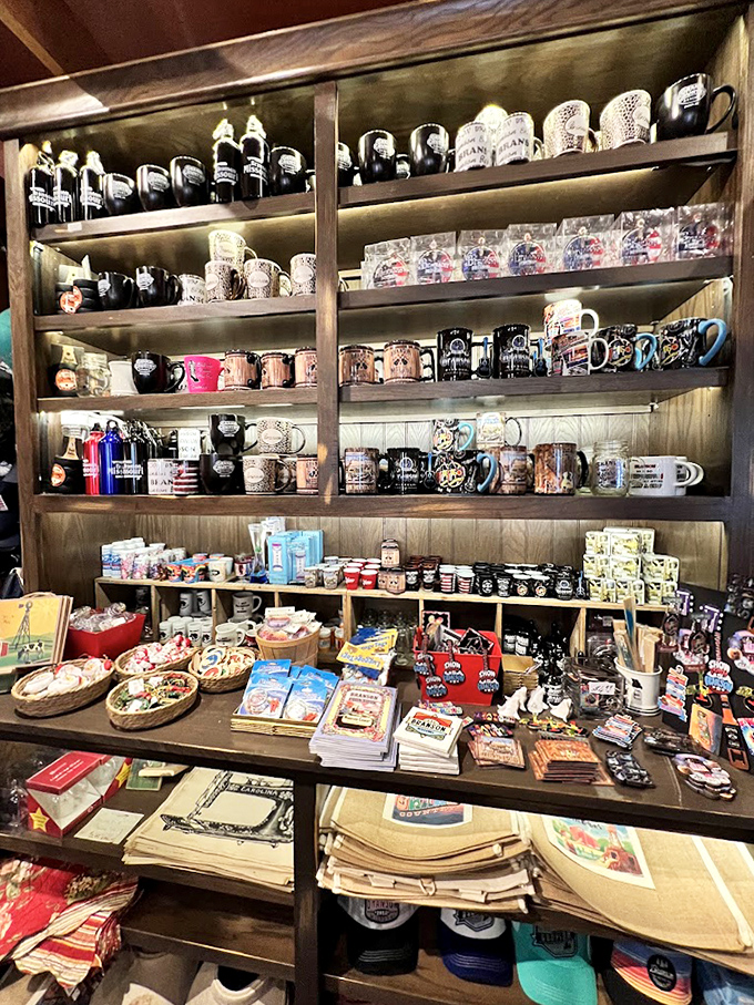 Souvenir central: because nothing says "I conquered the Grand Country Buffet" like a coffee mug to remind you of those fluffy pancakes back home.