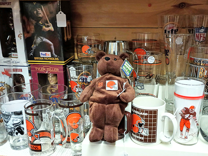 Browns memorabilia that would make any Cleveland fan's heart skip several excited championship-dreaming beats.