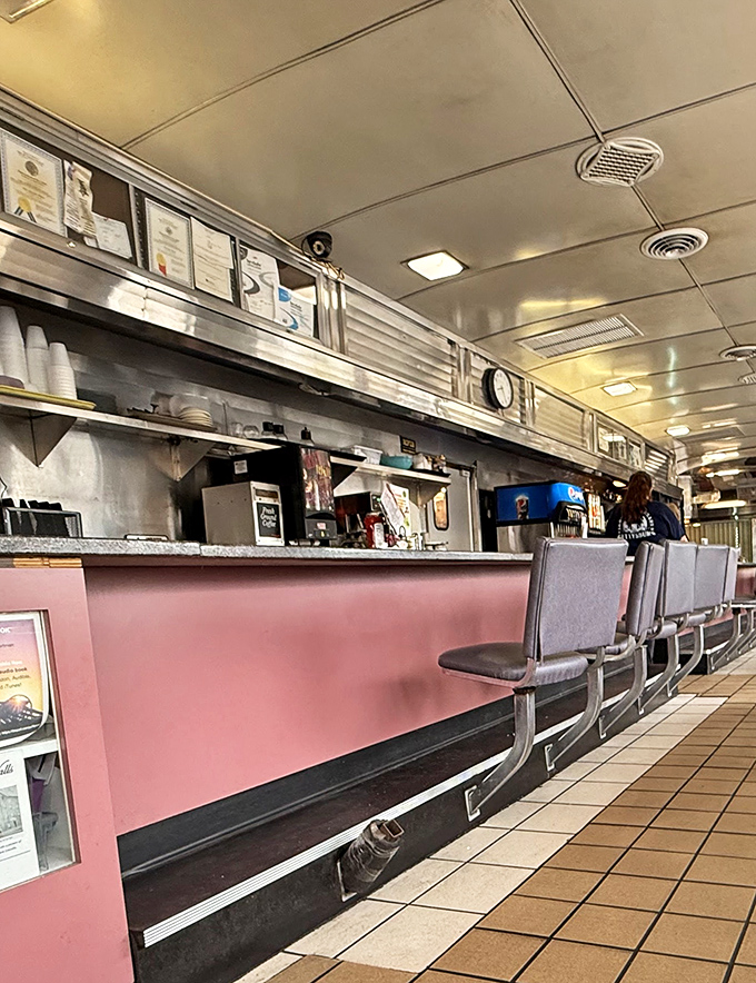 The counter view&mdash;where coffee cups are always full, orders fly through the air, and breakfast dreams come true.