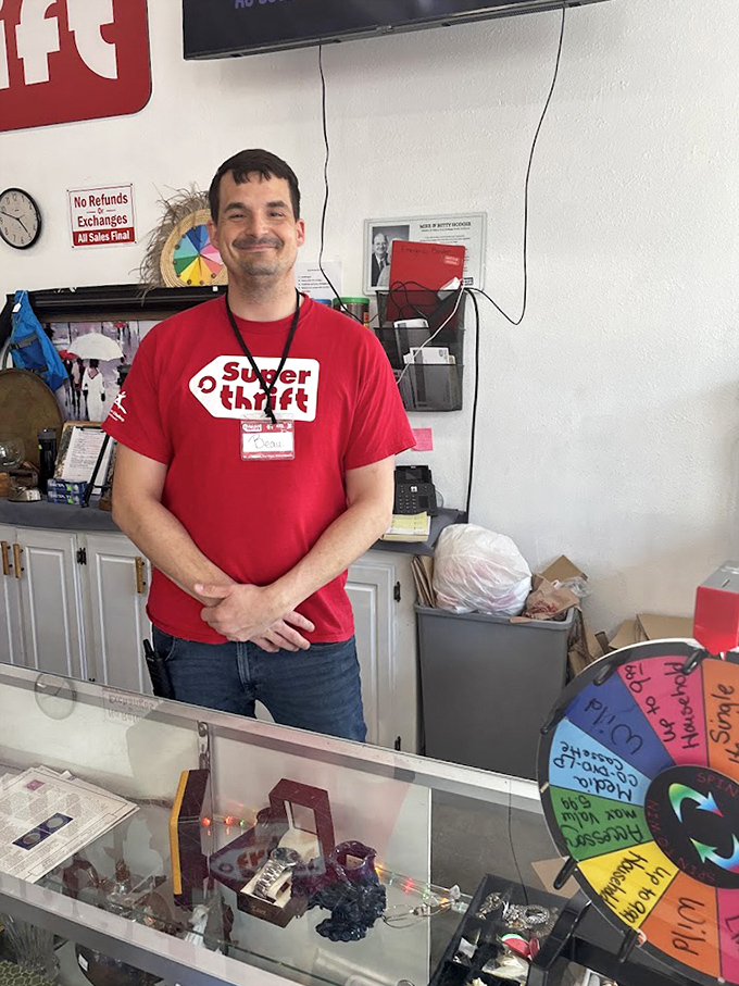 The friendly staff embodies the spirit of SuperThrift &ndash; helpful guides in the wilderness of wonderful secondhand finds.