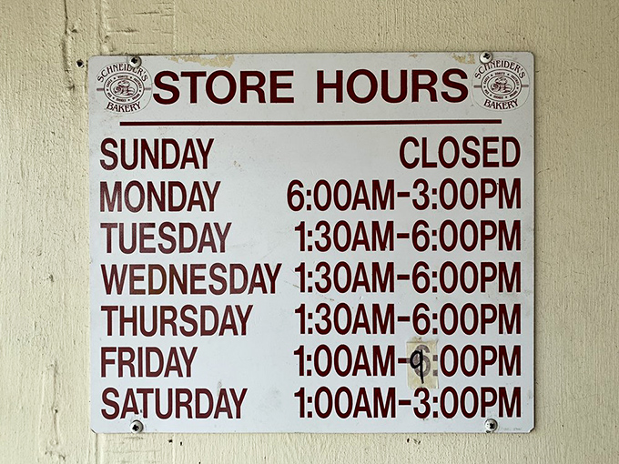 Those aren't just business hours&mdash;they're a testament to dedication. Who opens at 1 AM? People who take your breakfast joy very, very seriously.