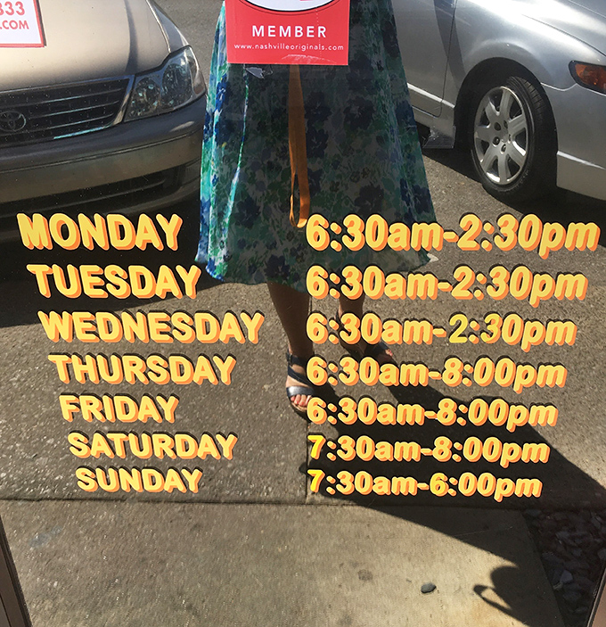 Hours generous enough to satisfy both early birds and night owls. When a place opens at 6, you know they take breakfast seriously.