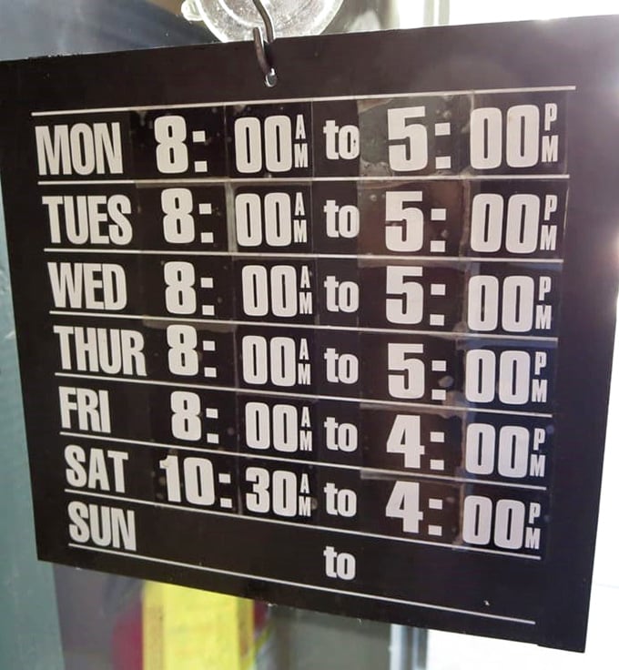 Hours of operation – the critical information that separates sandwich satisfaction from the crushing disappointment of finding the door locked.