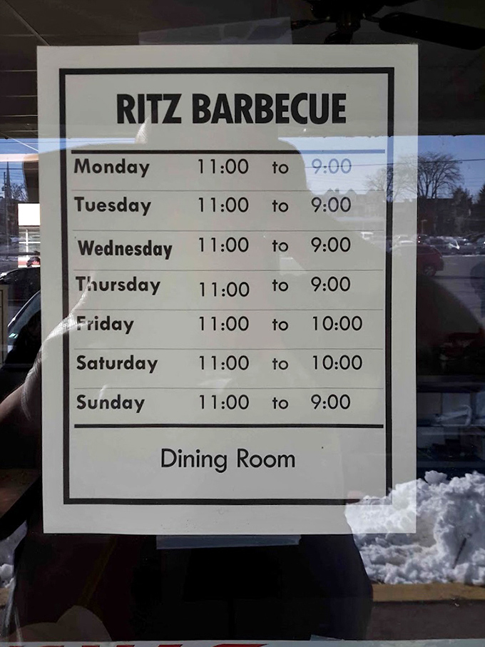 The hours posted on the door are more than just a schedule&mdash;they're a promise of consistent comfort, seven days a week.