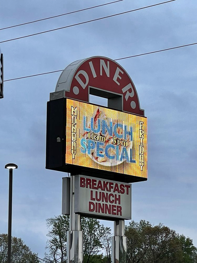 Simple signage for a place that lets the food do all the talking.