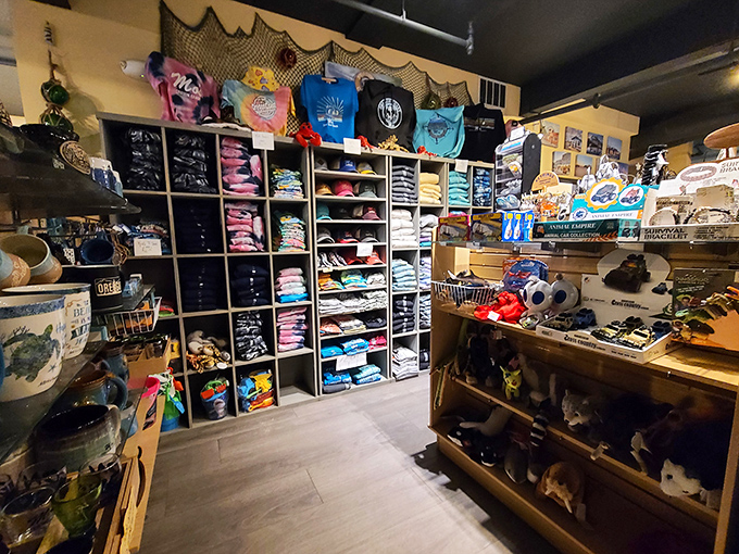 The gift shop offers more than souvenirs&mdash;it's a chance to take home a piece of coastal charm after your taste buds have had their fill.