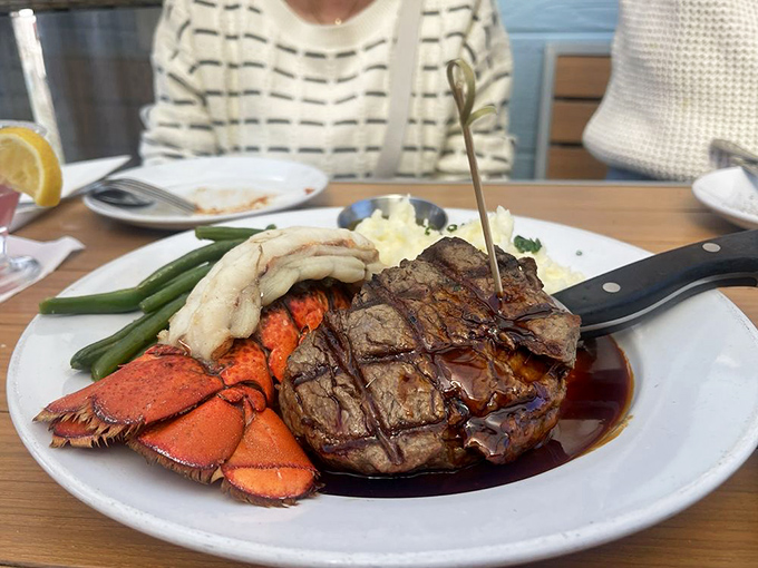 The surf meets turf platter that settles all dinner debates&mdash;why choose between land and sea when this plate offers peace negotiations?
