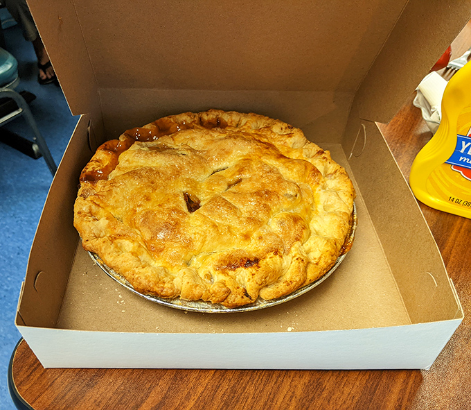 Not all heroes wear capes&mdash;some come in cardboard boxes. This golden-crusted pie is destined to be the star of someone's very lucky day.