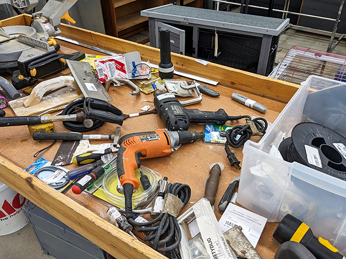 A DIYer's dream&mdash;tools that have built, fixed, and created now await their next project. Each drill and wrench represents possibilities and potential.