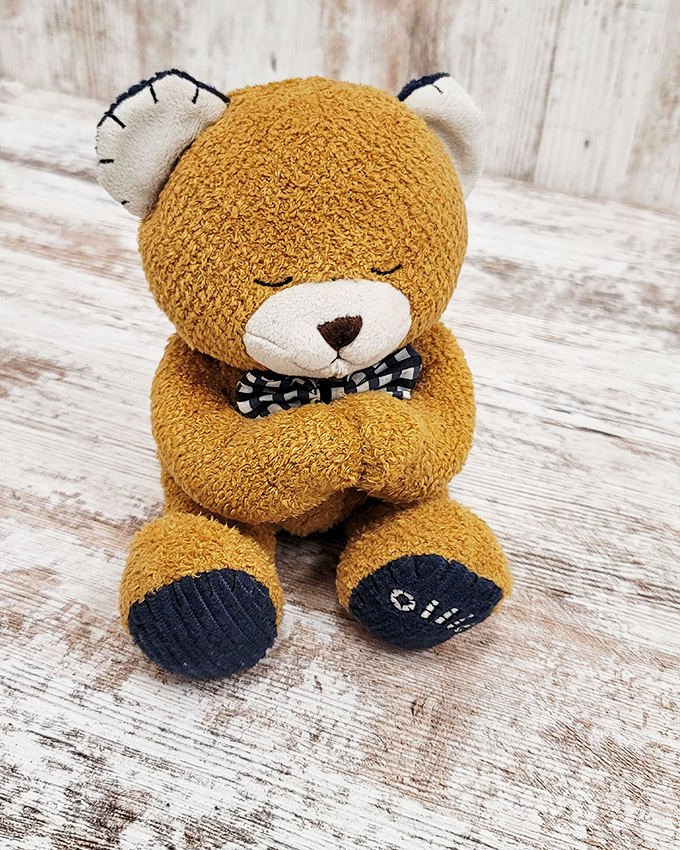 This little bear with the bow tie costs pocket change but delivers priceless cuddles &ndash; that's called winning at life.