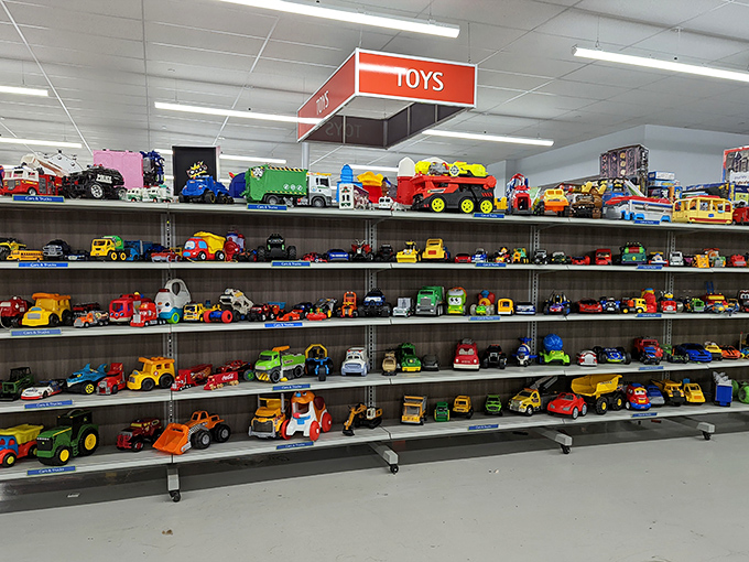 Toy story come to life! These wheels have rolled through childhood adventures and are ready for new imaginations to take them for a spin.