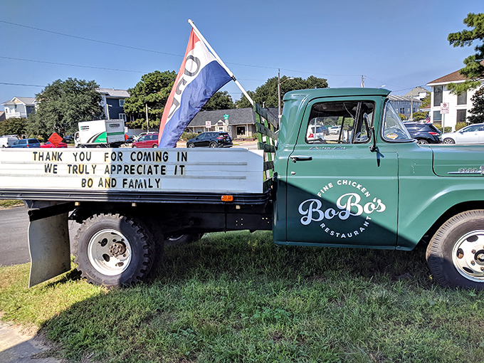The BoBo's truck &ndash; a mobile ambassador of goodwill with a message of gratitude that's as genuine as their cooking. Southern hospitality on wheels.
