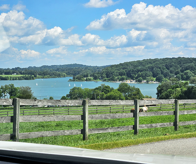 Rural Pennsylvania at its finest&mdash;where white fences frame postcard views and sailboats dot the lake like confetti on blue velvet.