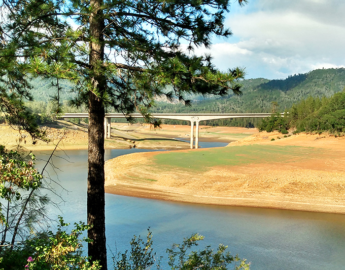 When water levels drop, nature reveals sandy beaches that would cost millions anywhere else in California.