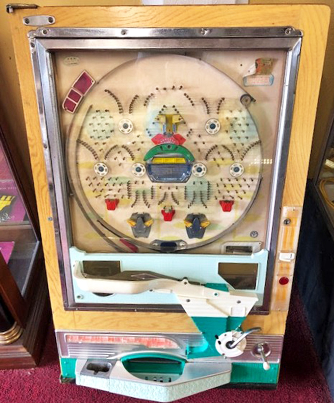 Japanese pachinko machine—the perfect conversation piece for your game room. More character than any digital entertainment could ever hope for.