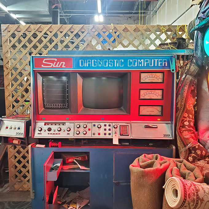 The vintage Sun Diagnostic Computer &ndash; when technology was the size of a refrigerator and somehow both simpler and more complicated.