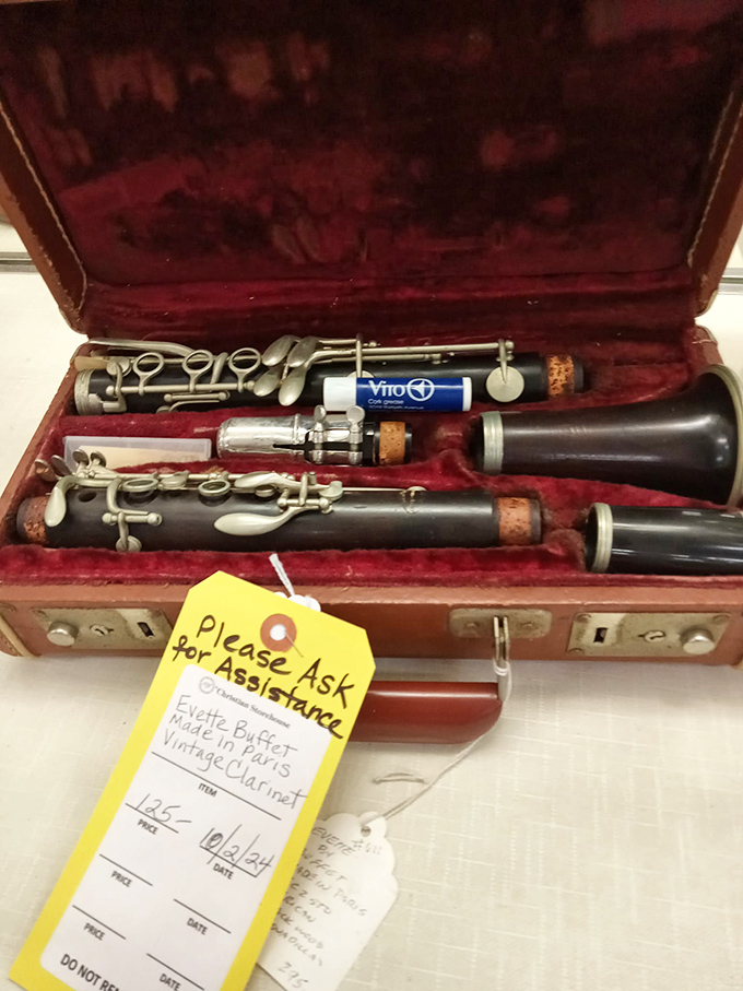 A clarinet with character awaits its next musician &ndash; proof that beautiful music doesn't have to come with a painful price tag.