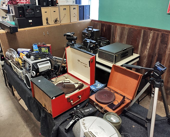 Vintage turntables and audio equipment await their second spin. These aren't just record players&mdash;they're time machines to when music was an event, not just background noise.