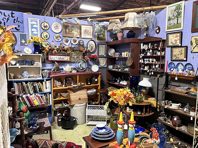 A booth so perfectly arranged it feels like stepping into your grandmother's china cabinet &ndash; if she collected everything delightful.