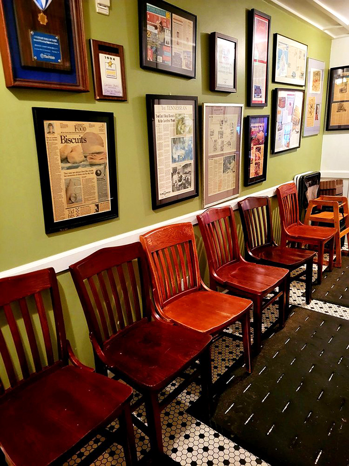 A wall of accolades and press clippings&mdash;silent testimony that some places become institutions not through marketing, but through consistent excellence.