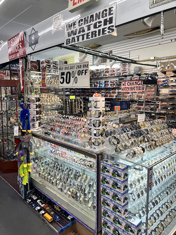 Watch wonderland! This timepiece emporium proves you don't need to spend thousands to look like you've got your life together.