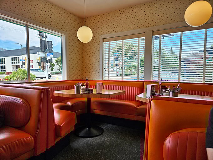 Corner booths: where breakfast dreams come true and the windows offer prime people-watching with your side of hash browns.