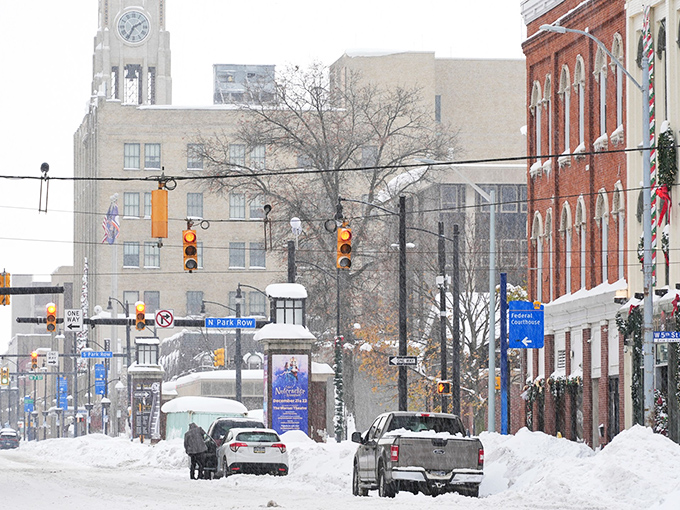 Winter in Erie means embracing the snow rather than escaping it. Those Florida heating bills suddenly don't seem so terrible, do they?