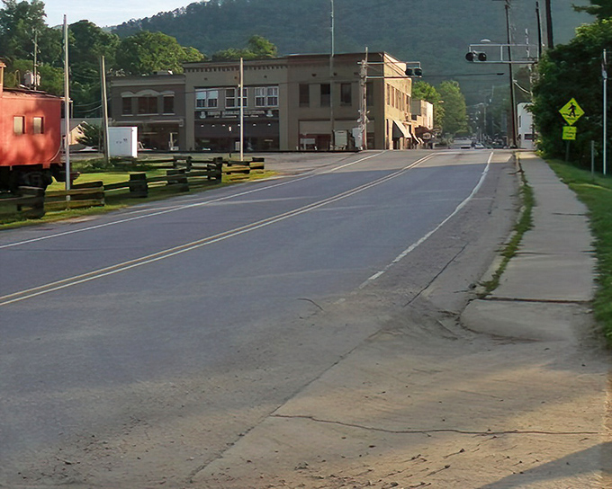 Hot Springs' main street sits right on the Appalachian Trail - where hikers meet mountain hospitality.
