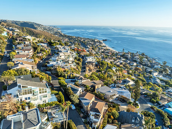 Laguna Beach's dramatic coastline features intimate coves and rocky tide pools where artistic inspiration meets some of California's most beautiful swimming spots.