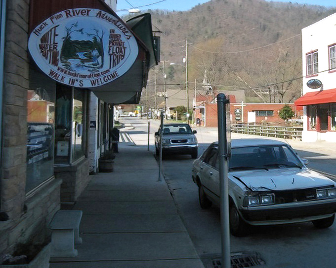 This riverside mountain town offers natural thermal springs and genuine Appalachian Trail town character.