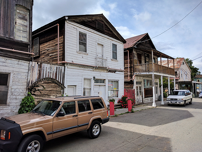 The old, weathered buildings in Locke have so much character, each one with its own unique story to tell.