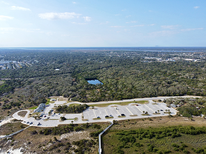 The bird's-eye view reveals Anastasia's true genius &ndash; a perfect balance of accessibility and untouched wilderness just minutes from historic St. Augustine.