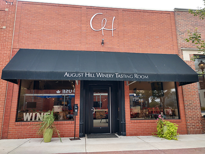 August Hill Winery's tasting room invites you to discover that yes, Illinois makes wine, and yes, you're about to be pleasantly surprised.