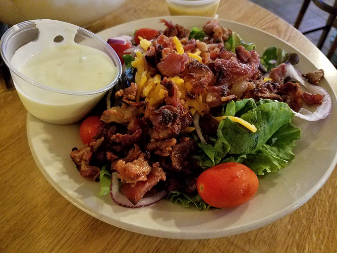 This isn't just a salad&mdash;it's a protein party with greens invited. Bacon and cheese make vegetables worth the fork-lift.