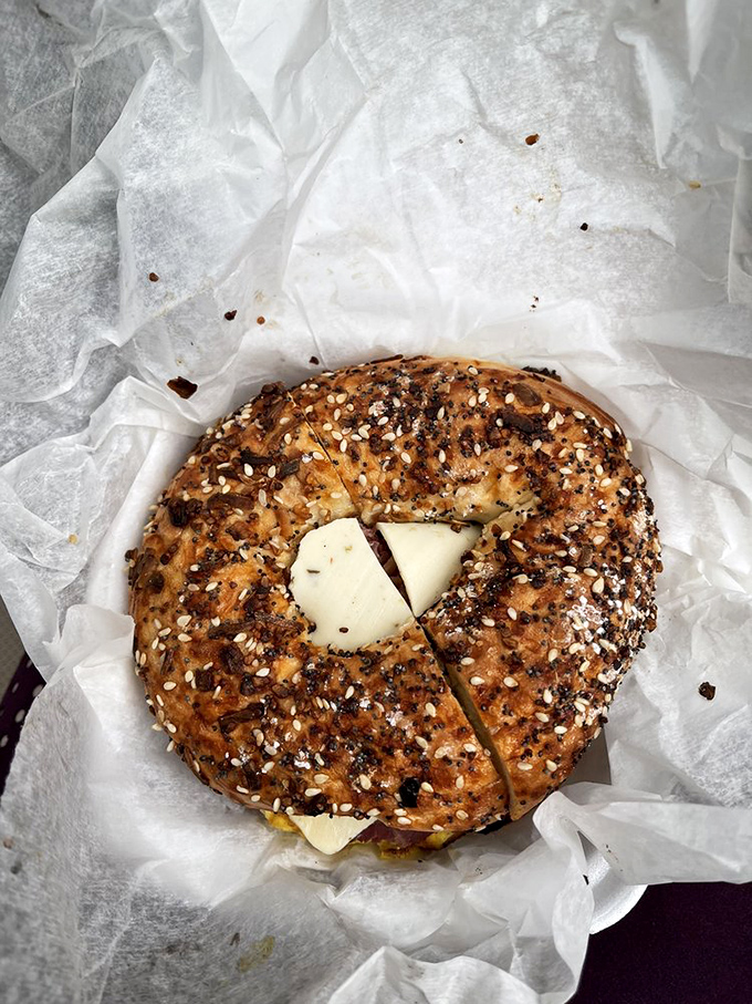 The everything bagel &ndash; a canvas of seeds and spices cradling melted cheese &ndash; proves that breakfast deserves the same respect as lunch.