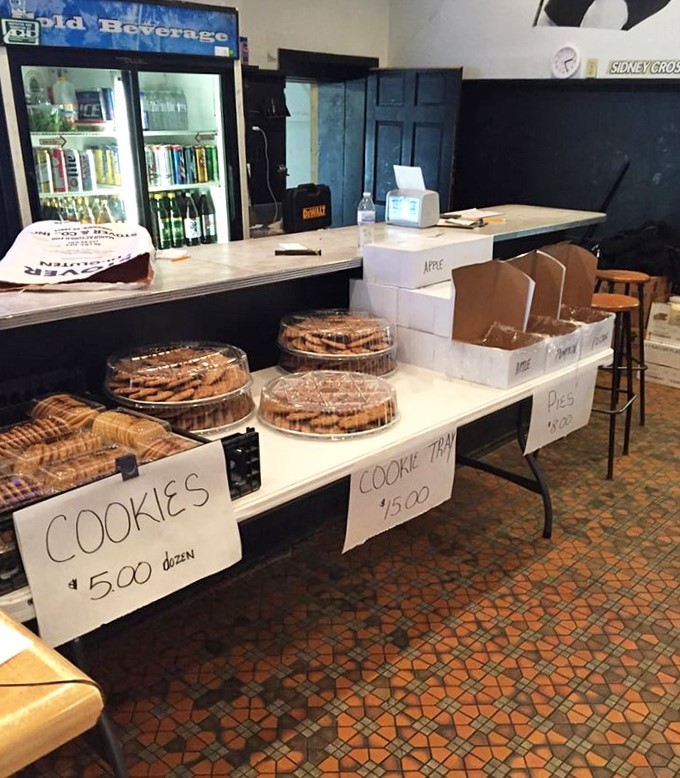 Homemade cookies and pies waiting patiently for you to realize that yes, you do have room for dessert after that sandwich.