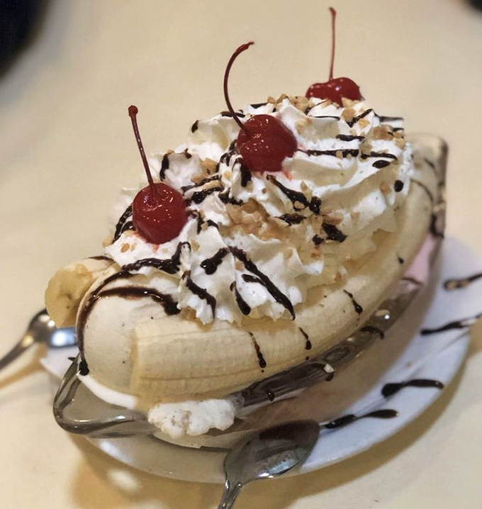 The banana split&mdash;dessert's answer to the three-act play. A sweet drama that unfolds with each spoonful, complete with cherry epilogue.