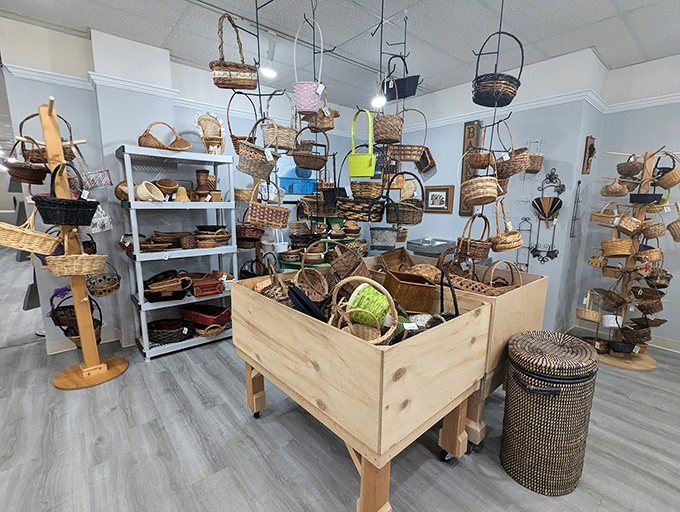 Basket heaven! From picnics to storage to wall decor, this woven wonderland offers solutions you didn't know you needed.