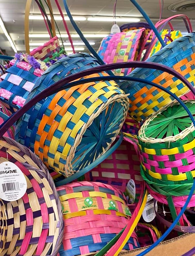 Easter baskets woven with more care than most people put into their investment portfolios these days.