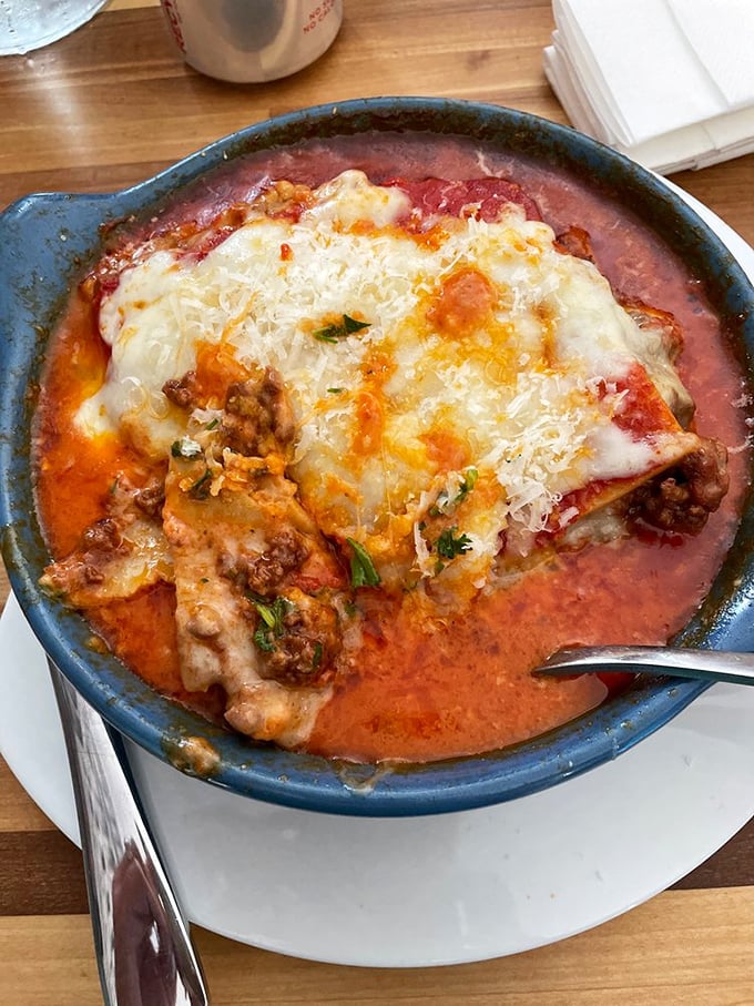 This isn't just lasagna&mdash;it's a geological wonder with layers of pasta, cheese, and sauce that archaeologists of flavor would study for years.